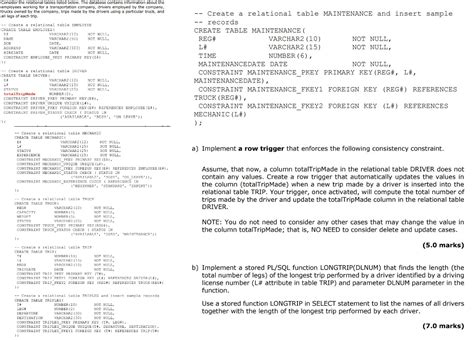 Solved Index Question On PL SQL Computer Science Chegg