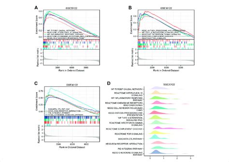 Enrichment Plots By Gsea A C Gsea Visual Analysis D Gsea Ridgeplot Download