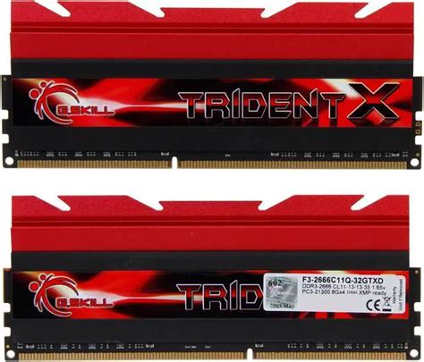 Gskill Tridentx Series 32gb 4 X 8gb Ddr3 2666 Pc3 21300 Desktop Gskill Tridentx Series 32gb 4 X 8gb Ddr3 2666 Pc3 21300 Desktop