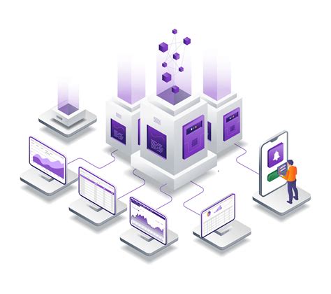 Server Data Analyst And Hosting 4579088 Vector Art At Vecteezy