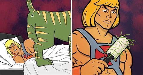 13 Hilarious Illustrations Of He Mans Everyday Life With His Battle