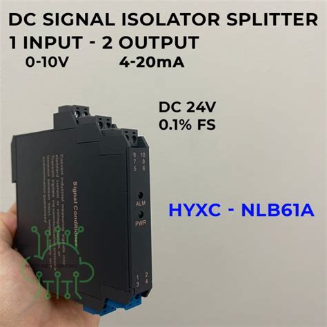 Jual DC Signal Isolator 0 10V 1ch To 4 20mA 2ch Converter DIN RAIL Jakarta Barat Net S