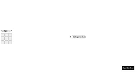 Tictactoe Game Practice Codesandbox