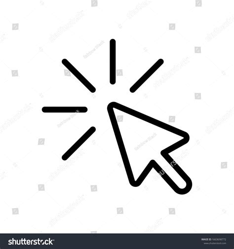 Computer Pointer Cursor Mouse Arrow Click Stock Vector Royalty Free 1663698772 Shutterstock