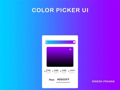 Color Picker UI Design Design Challenge Color Picker Design Challenges Ui Design
