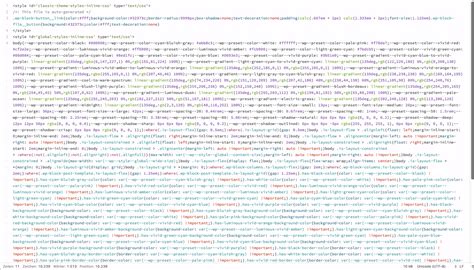 Wp Classic Theme Styles Inline Css And Global Styles Inline Css