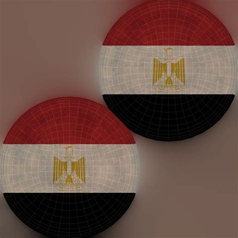 Egypt Flag Icon Model Turbosquid 2063103