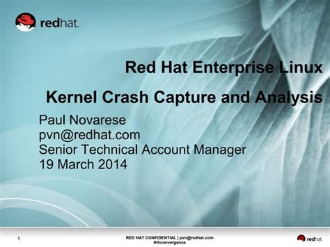 Linux Crash Dump Capture And Analysis Ppt