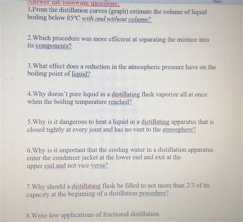 solved distillation of hexane separation of a binary