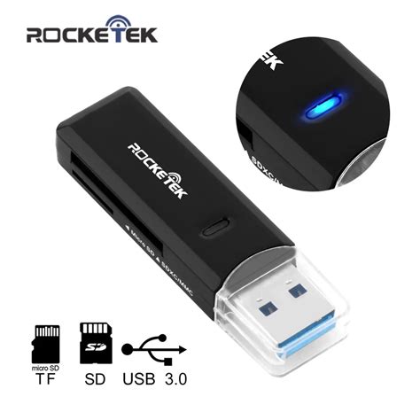 Rocketek High Quality Usb 3 0 Multi 2 In 1 Memory Card Reader Adapter For SD TF Micro SD Pc