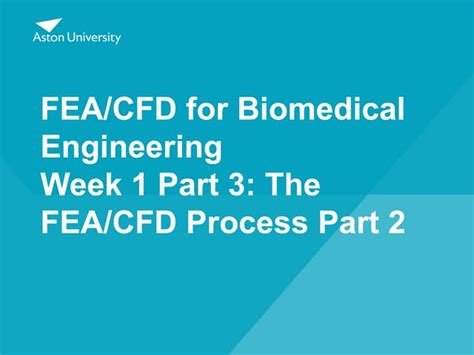 Fea And Cfd Process Part 2 2 Pdf