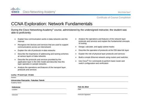 Cisco Network Fundamental Pdf