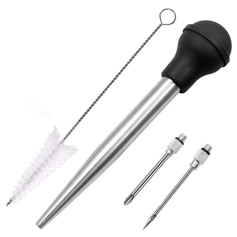 Spice Injecting Tool Bbq Injector Turkey Baster Stainless Steel Food