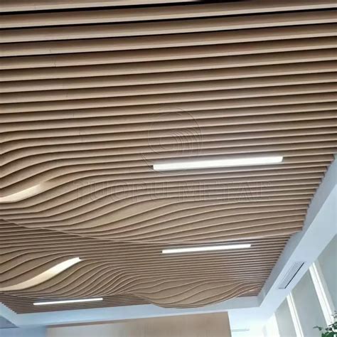 Decorative Metal Suspended Ceiling Aluminum Baffle Ceiling Panels