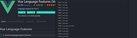 I Cant Upgrade To 164 · Issue 3180 · Vuejslanguage Tools · Github