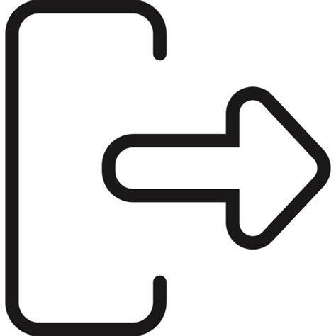 Arrow Exit Right Icon Download On Iconfinder