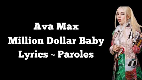 Ava Max Million Dollar Baby Lyrics Paroles Youtube