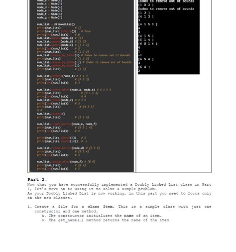 Solved This Is Part 2 ﻿of My Doubly Linked List Assignment