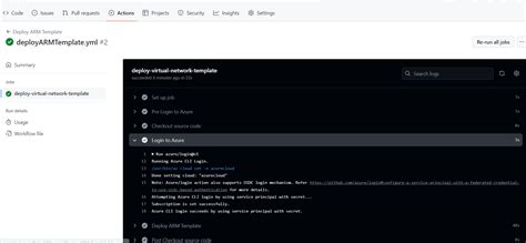 github workflow failing at azure login microsoft qanda