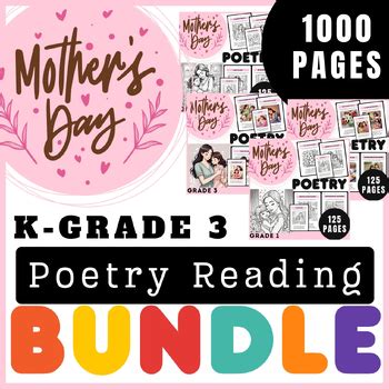 Ultimate Mother S Day Poetry Reading Comprehension Question For K Grade Bundle