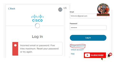 របប Forgot Password Account Cisco NETACAD YouTube