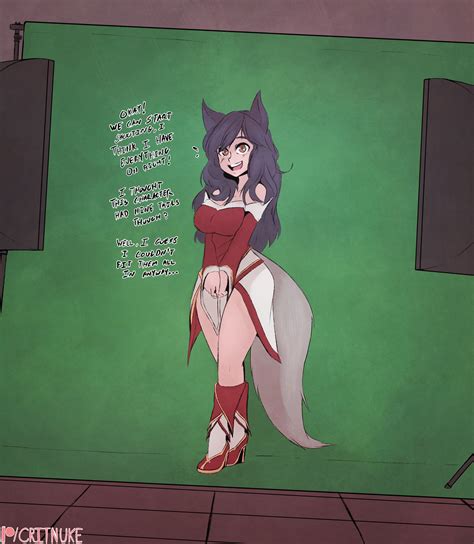 Rule 34 Ahri Animal Ears Breast Expansion Breasts Cosplay Critnuke