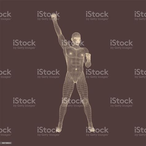 서 남자 인간의 팔 스포츠 대회에 대 한 실루엣입니다 승리 축 하입니다 남자 벡터 일러스트 레이 션의 3d 모델입니다 1위에 대한 스톡 벡터 아트 및 기타 이미지 Istock