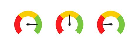 Premium Vector Speedometer Set Icon Color Chart Vector Illustration Flat