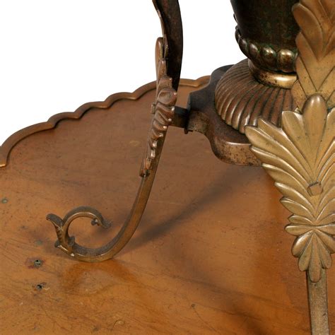 Antique Embossed Brass And Bronze Heating Brazier For Sale At Pamono