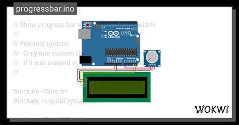 Progressbar Ino Wokwi ESP STM Arduino Simulator