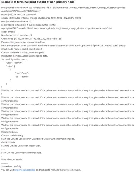 how to configure distributed cluster mode on linux controller tp link