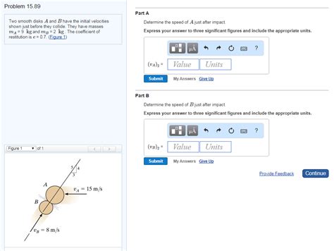 solved problem 15 89 part a two smooth disks a and b have