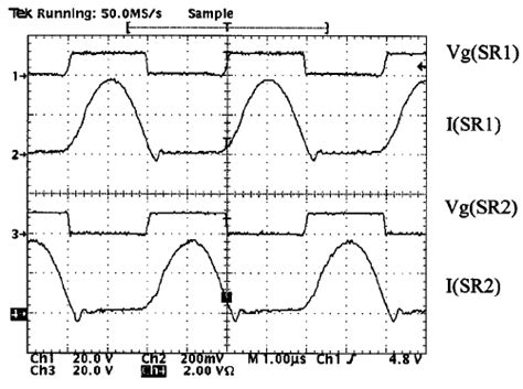 Critical Waveforms In An Asymmetric Half Bridge Current Doubler Converter Download Scientific