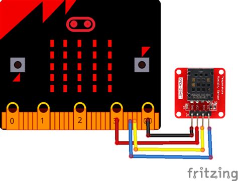 AM Temperature And Humidity Sensor And Microbit Example