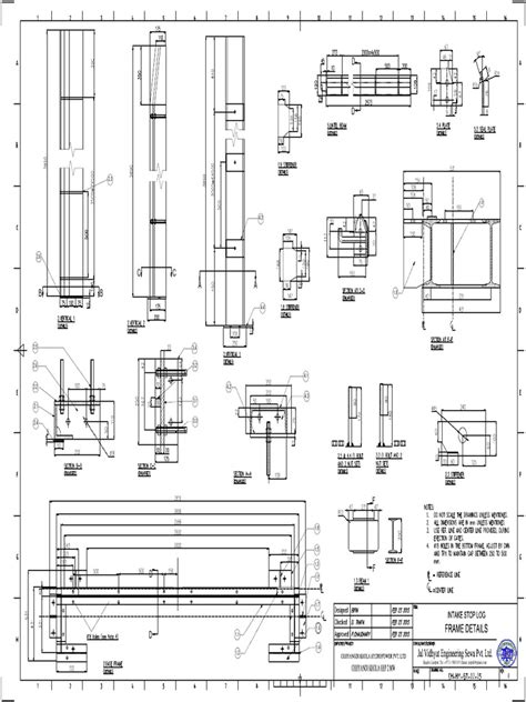 Intake Stop Log Frame Details Pdf Intake Stop Log Frame Details Pdf