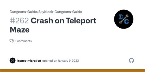 Crash On Teleport Maze · Issue 262 · Dungeons Guideskyblock Dungeons Guide · Github