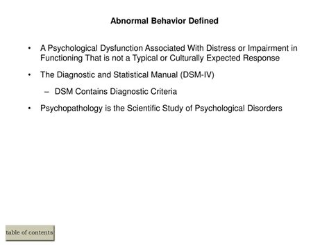 Ppt Chapter 1 Abnormal Behavior In Historical Context Powerpoint Presentation Id821694