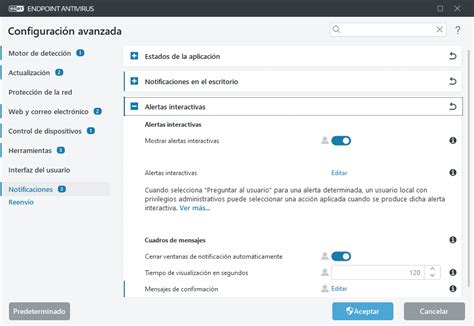 Alertas interactivas ESET Endpoint Antivirus Ayuda en línea de ESET