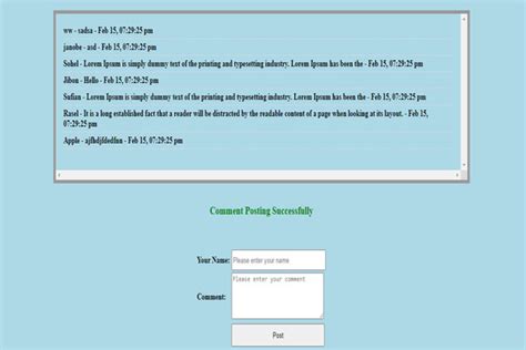 Comment System In Phpmysqli With Full Source Code Sourcecodester