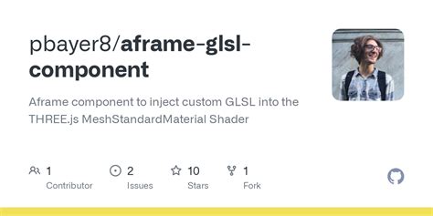 github pbayer8 aframe glsl component aframe component to inject