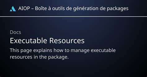 executable resources aiop guides