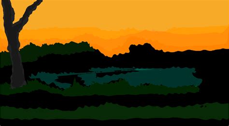 Quick Sunset Drawings Sketchport