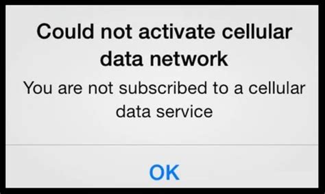 Troubleshooting Iphone Could Not Activate Cellular Data Network