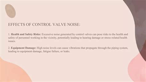 CONTROL VALVE NOISE AND CAVITATION: CAUSES, EFFECTS, AND MITIGATION ...
