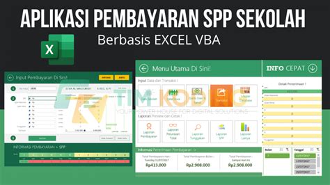 Timkoding Aplikasi Pembayaran Spp Sekolah Berbasis Excel Vba Smart