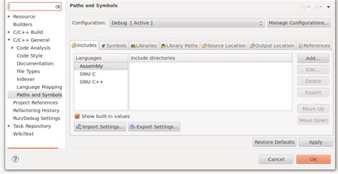 Include Standard C Library On Eclipse Make File Project Stack Overflow
