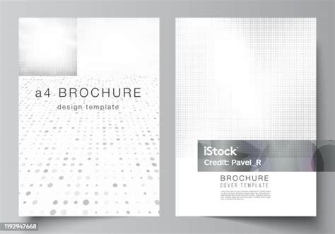 A4 커버 모형의 벡터 레이아웃 브로셔 전단지 레이아웃 커버 디자인 책 디자인 브로셔 커버를위한 디자인 템플릿 도트가 있는