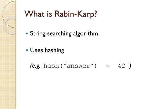 PPT Rabin Karp Algorithm PowerPoint Presentation Free Download ID