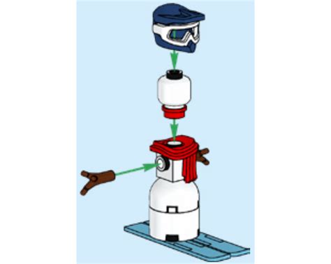 lego set 60381 1 s1 2023 day 1 skiing snowman 2023 seasonal