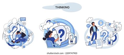 Problem Solving Metaphor Wondering Thinking Planning Stock Vector Royalty Free 2209747903
